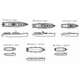 WWII Japanese Navy Utility Boat Set